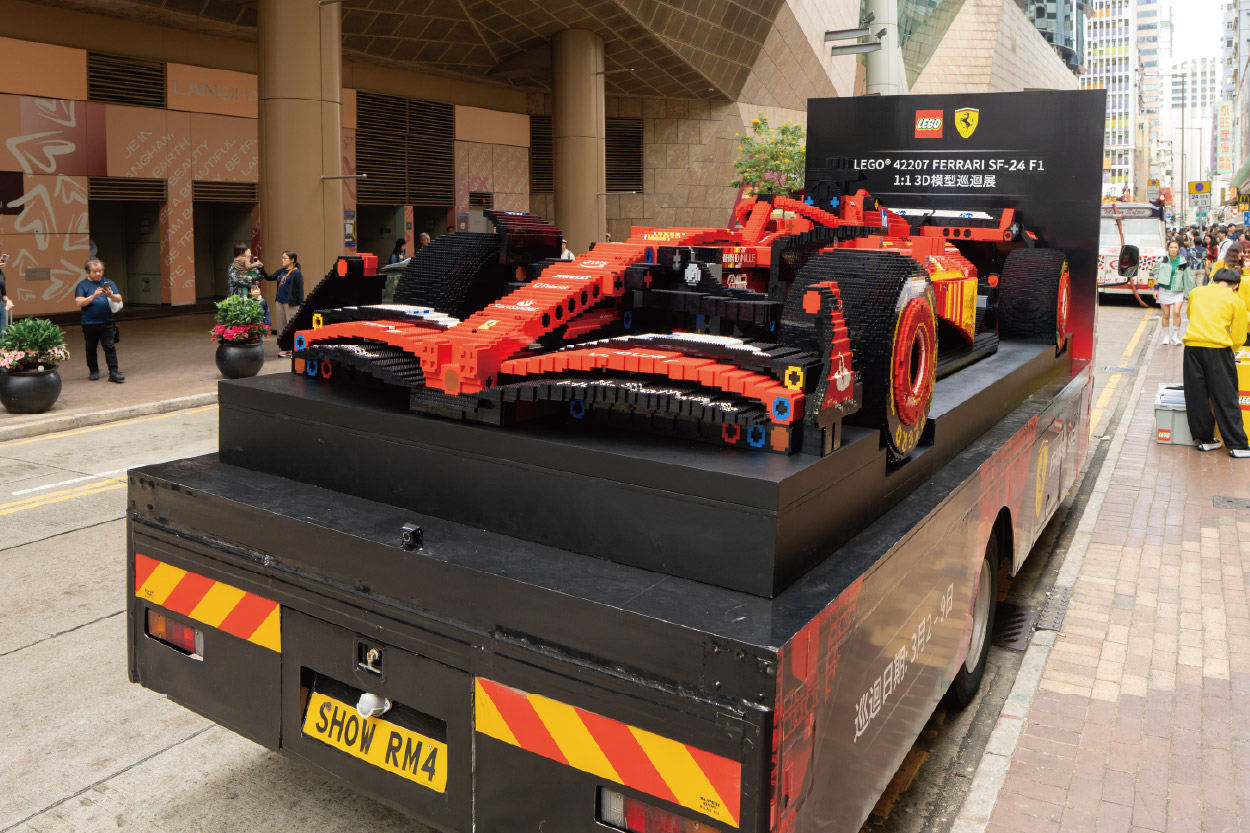 1:1 LEGO Ferrari F1模型將在啟德AIRSIDE展出 - LightsOut